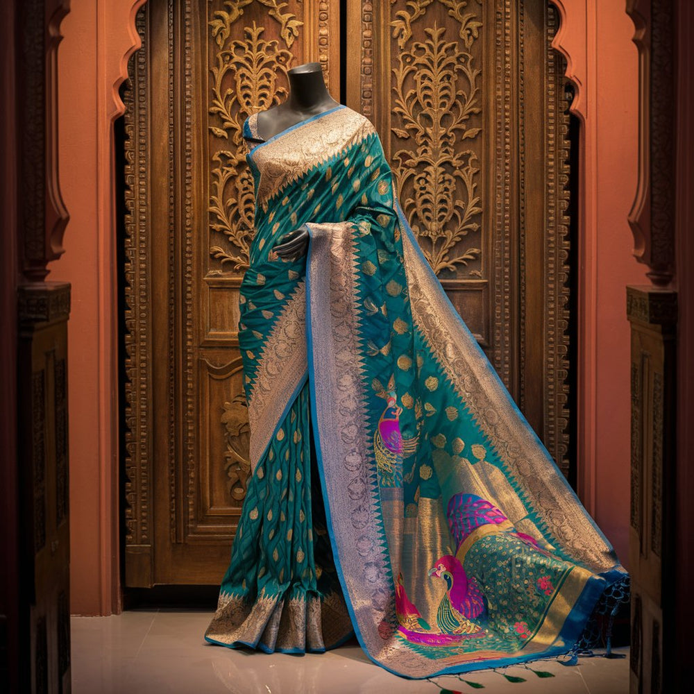 Elegant Nauvari Saree Collection - Paithani Sarees | Paithanistore.com