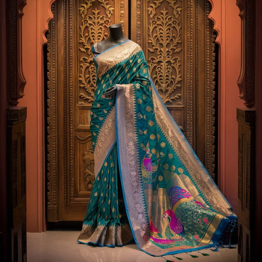 Narayan Peth Saree Guide | History, Colours, Price | Paithanistore ...