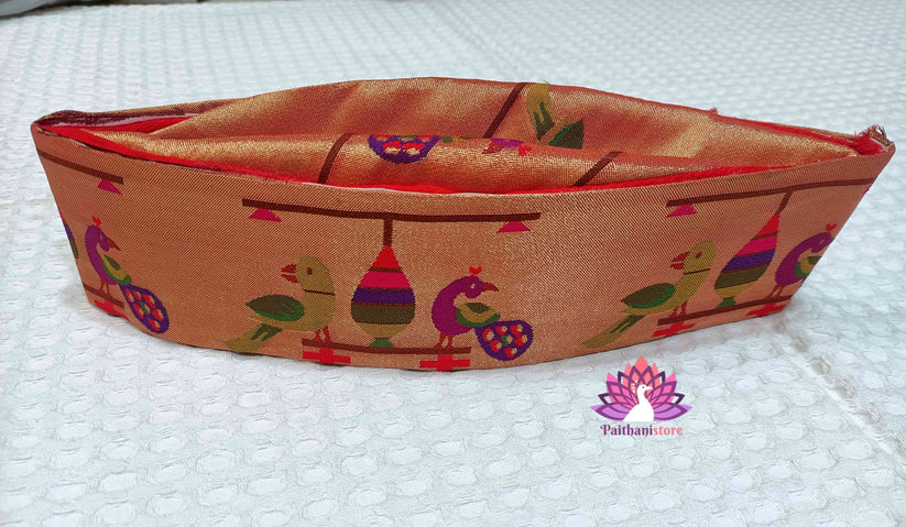All Over Design Paithani Topi | Paithanistore